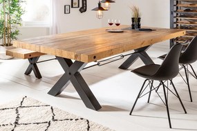 Designový jídelní stůl Thunder 240 cm přírodní - borovice
