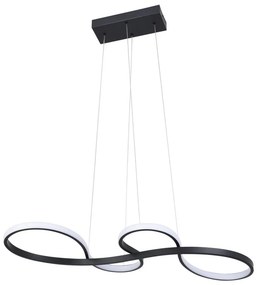 LED Lustr na lanku SALSA LED/38W/230V 4000K černá