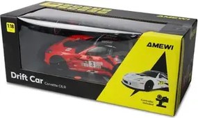 AMEWI Driftovací auto Corvette C6R červená / 1:18 / RTR / 4WD pohon /