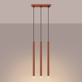 Sollux Lighting Závěsné svítidlo PASTELO 3 červené okrové