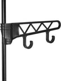 Stojan na oblečení ocel a netkaná textilie 55x28,5x175 cm černý 245742