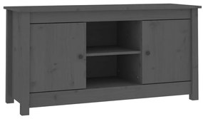 TV skříňka šedá 103 x 36,5 x 52 cm masivní borové dřevo - Default Title