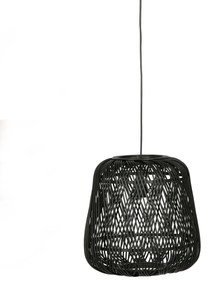 WOOOD Závěsná lampa MOZA zelená/černá  36x36 cm