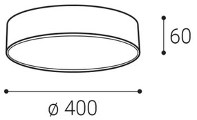 LED2 - LED Stropní svítidlo MONO LED/30W/230V 3000K/4000K černá