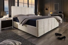 Designová postel Viola 180 x 200 cm krémová