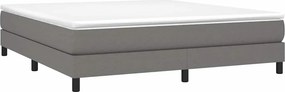 Box spring postel s matrací tmavě šedá 180x200 cm textil 3144094