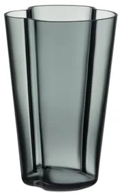 Skleněná váza Alvar Aalto Dark Grey 22 cm Iittala