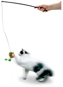 Karlie Hračka škádlítko pro kočky s krtkem vydávající zvuk a Catnipem 50cm