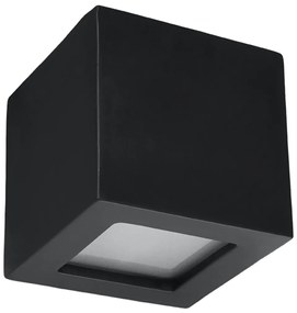 Sollux Lighting Nástěnné svítidlo keramické LEO Černá