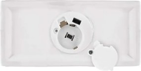 LED keramický domeček 18cm EMOS DCLW37 vnitřní použití teplá bílá 1xCR2032 časovač