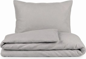 Kvalitex Flanelové povlečení světle šedé 1x 220/200, 2x 70/90cm
