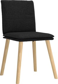 Jídelní židle 4 ks černé textil 3315357