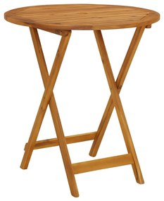 313596 vidaXL Skládací zahradní stolek 70 cm masivní akáciové dřevo