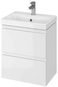 Cersanit Moduo, závěsná umyvadlová skříňka 50cm, bílá lesklá, S929-006