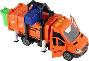 TEDDIES Auto popelářské / 30 cm / na setrvačník / se světlem a zvukem