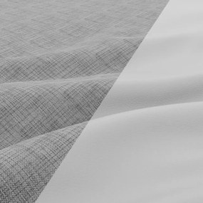 Rohová rozkládací sedačka AURORA levá šedá / bílá