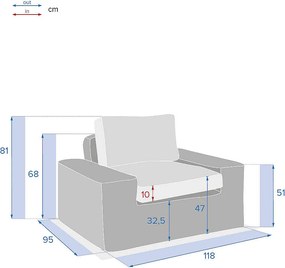 DEOKORK Ratanové křeslo MALAGA