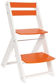 WOOD PARTNER Rostoucí židle Vendy bílá/oranžová