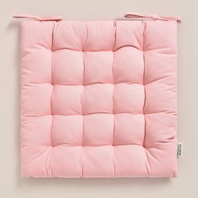 Room99 Polštář na židle/Podsedák s vázáním Carmen 40 x 40 cm Bavlna Jednobarevný Barva: Ecru