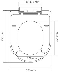 Bílé WC sedátko s pomalým sklápěním čtvercové - Default Title