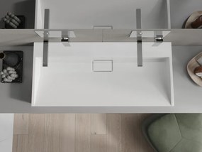 Mexen Ava, umyvadlo na desku z konglomerátu 100 x 46 cm, bílá, 23011000