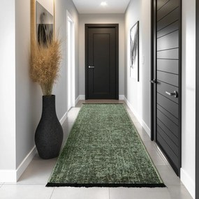 Zelený pratelný běhoun 80x250 cm Space 1900 – Ayyildiz Carpets