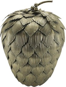 Elegantní kovová dekorace šiška v antik mosazi Vire Cone XL - 37*56 cm