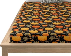 Prostěradlo z mikrovlákna ORANGE PUMPKINS barevné 180x200 cm