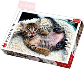 TREFL PUZZLE Foto Veselé kotě 1000 dílků 68x48cm skládačka 110448 tr110448
