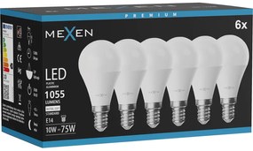Mexen Nova 6x LED žárovka E14, G45, 10W, Neutrální - 4000K, 1055 lm - L101-E14-1040-01x06