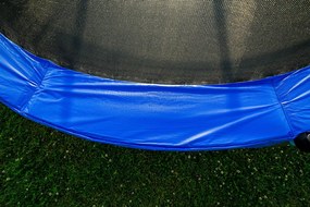G21 Trampolína SpaceJump, 366 cm, modrá, s ochrannou sítí + schůdky zdarma 69042691