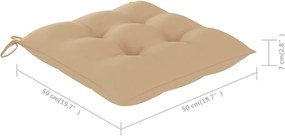 Zahradní jídelní židle s poduškami 3 ks masivní akáciové dřevo 3060835