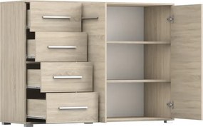 IDZ Komoda FRIDA 2D4S 01, 135 cm Dub Sonoma