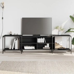 vidaXL TV skříňka černá 203 x 37 x 50 cm kompozitní dřevo