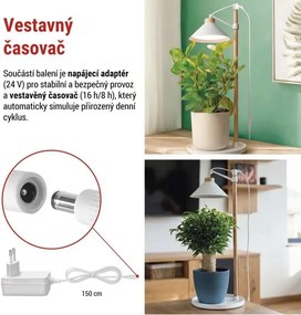 EMOS Bílá LED pěstební lampička 7W Z7905