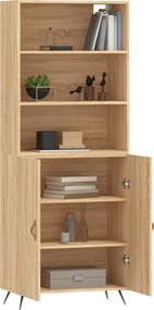 vidaXL Skříň highboard 69,5 x 34 x 180 cm kompozitní dřevo [3189224] Barva: Betonová šedá