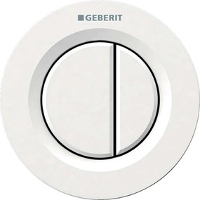 Geberit - Ovládání splachování pneumatické, pro 2 množství splachování, alpská bílá 116.042.11.1