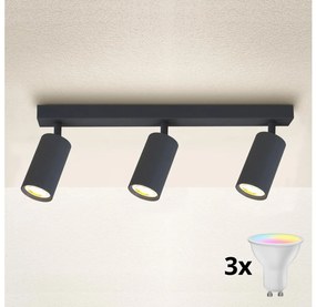 Brilagi - LED Stmívatelné bodové svítidlo SELE 3xGU10/6,5W/230V antracit BG1632+3xAI0414