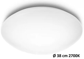 Nástěnné a stropní LED svítidlo Philips Suede 31802/31/EO průměr 38cm 2700K teplá bílá