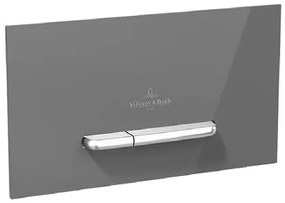Villeroy & Boch ViConnect - Ovládací tlačítko splachování M300, lesklá šedá/kartáčovaná nerez 922160RA