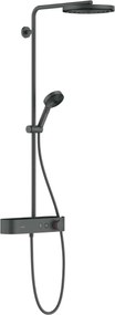 Hansgrohe Pulsify S - Sprchový set s termostatem, průměr 26 cm, 3 proudy, EcoSmart, kartáčovaný černý chrom 24221340