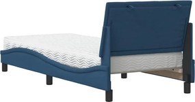 Postel s matrací Hanko modrá 90 x 190 cm textil 3310502