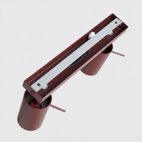 Sollux Lighting Stropní svítidlo RING 2 bordó