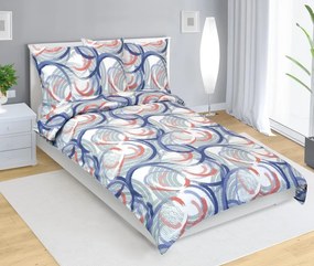 Bellatex Krepové povlečení Modrá,Růžová,Šedá 140x220 cm, 70x90 cm