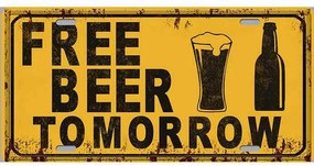 Cedule značka Free Beer Tomorrow