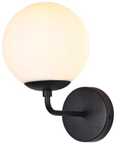 Smarter 01-3148 nástěnné svítidlo Bowling, pískově černé, 1xE27, ø15cm