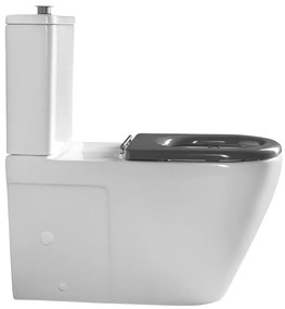 Sapho MEDIC RIMLESS WC kombi mísa s nádržkou spodní/zadní odpad bílá MC102