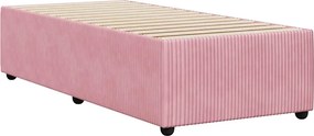 Rám postele růžový 90 x 200 cm samet 3284987