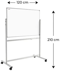 ALLboards DOUBLE TDS1212 flipchart tabule 120 x 120 cm