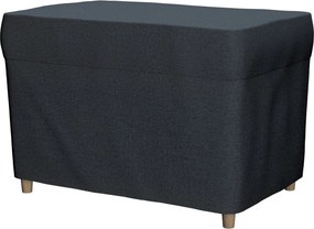 Potah na podnožku Strandmon barva modrá látka pletený vzor